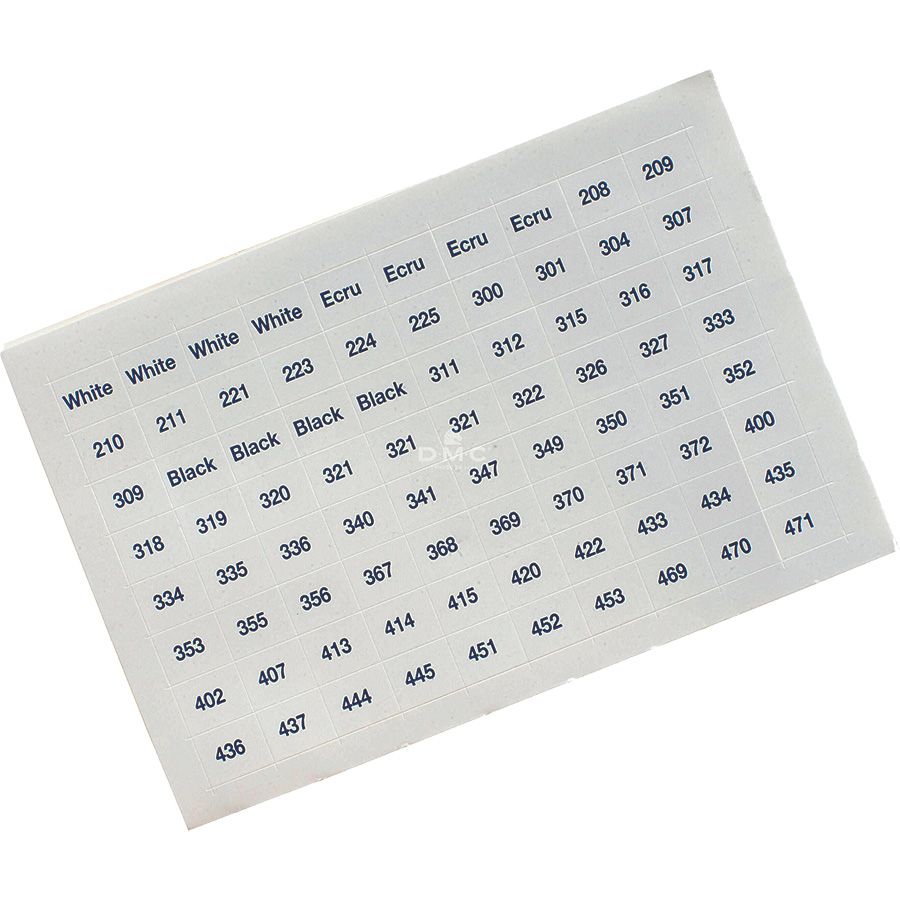 DMC Floss Number Stickers - Innovations