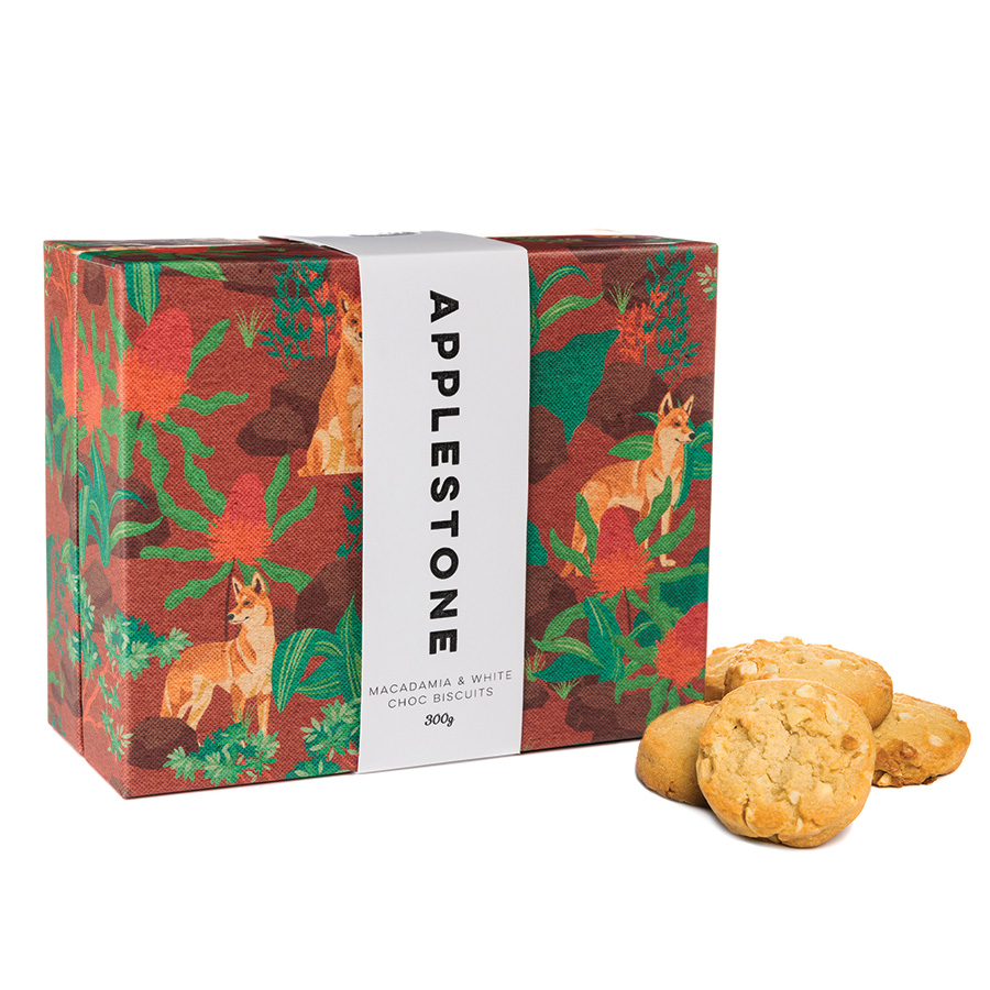 300g Applestone Macadamia & White Chocolate Biscuits - Innovations