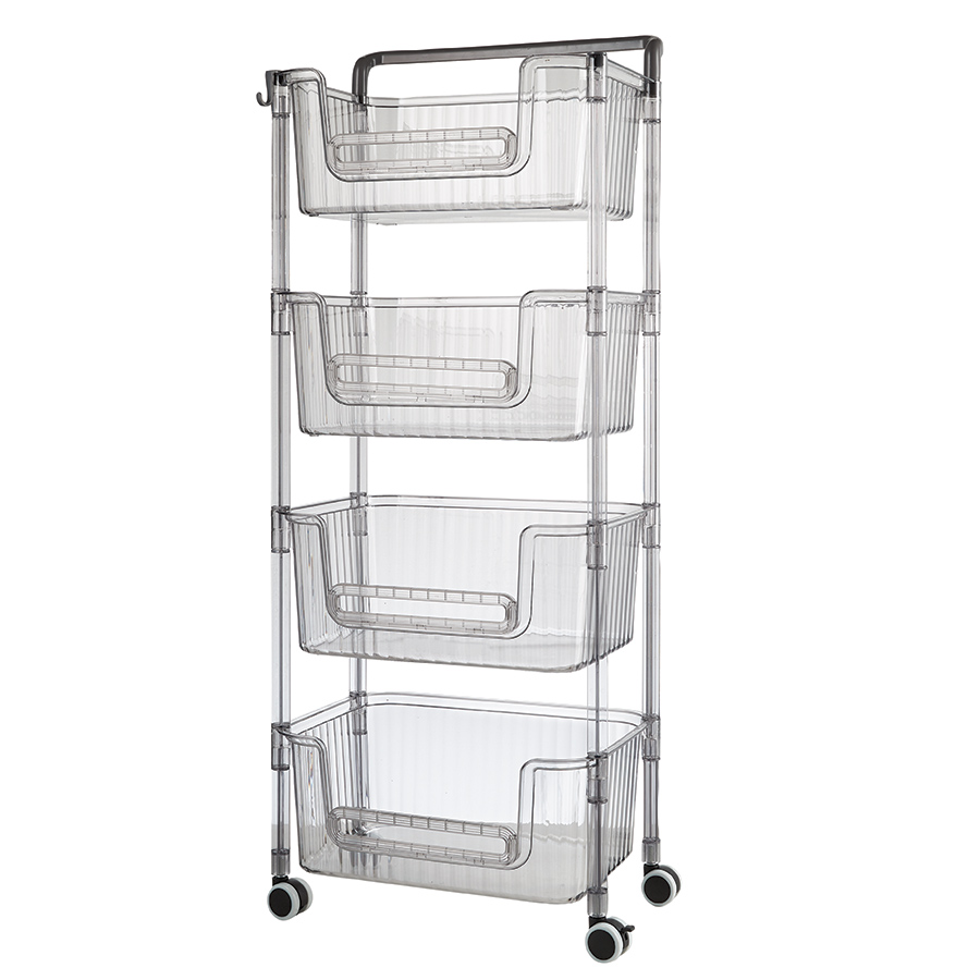 Clear 4 Tier Storage Cart - Innovations