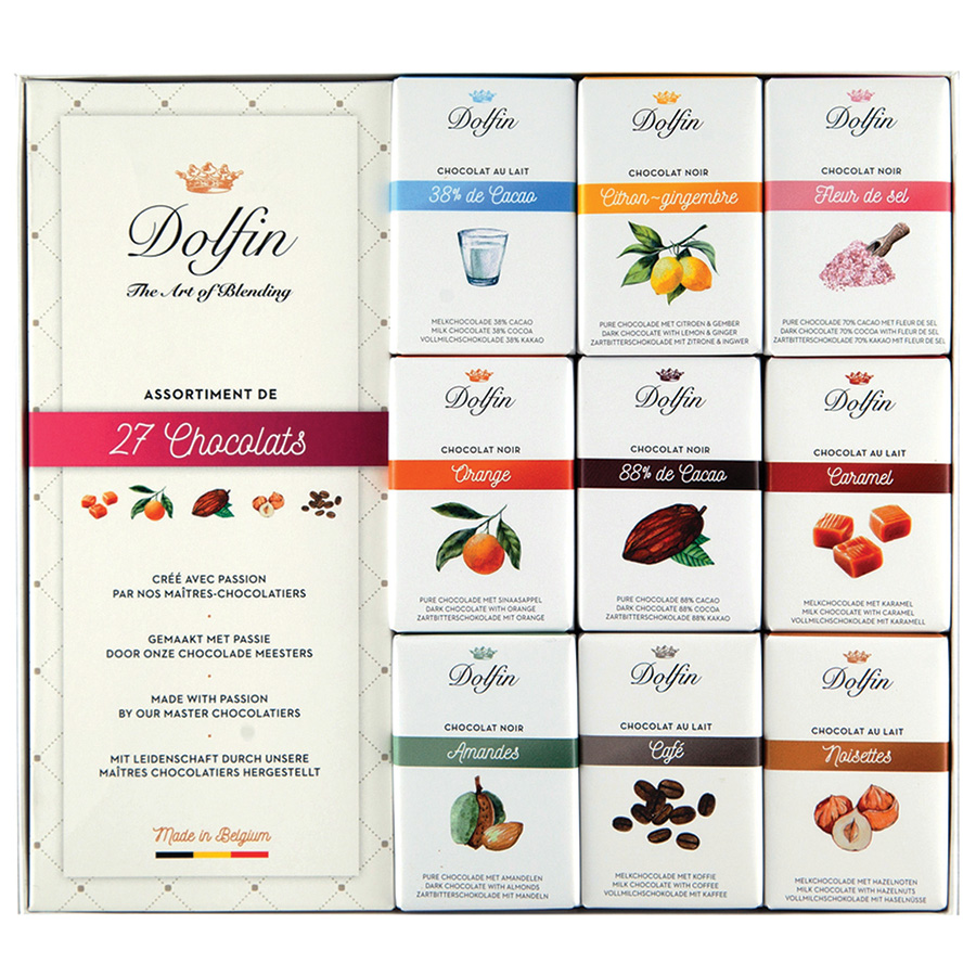 10g Dolfin Mini-Tablet Chocolate Selection - Innovations