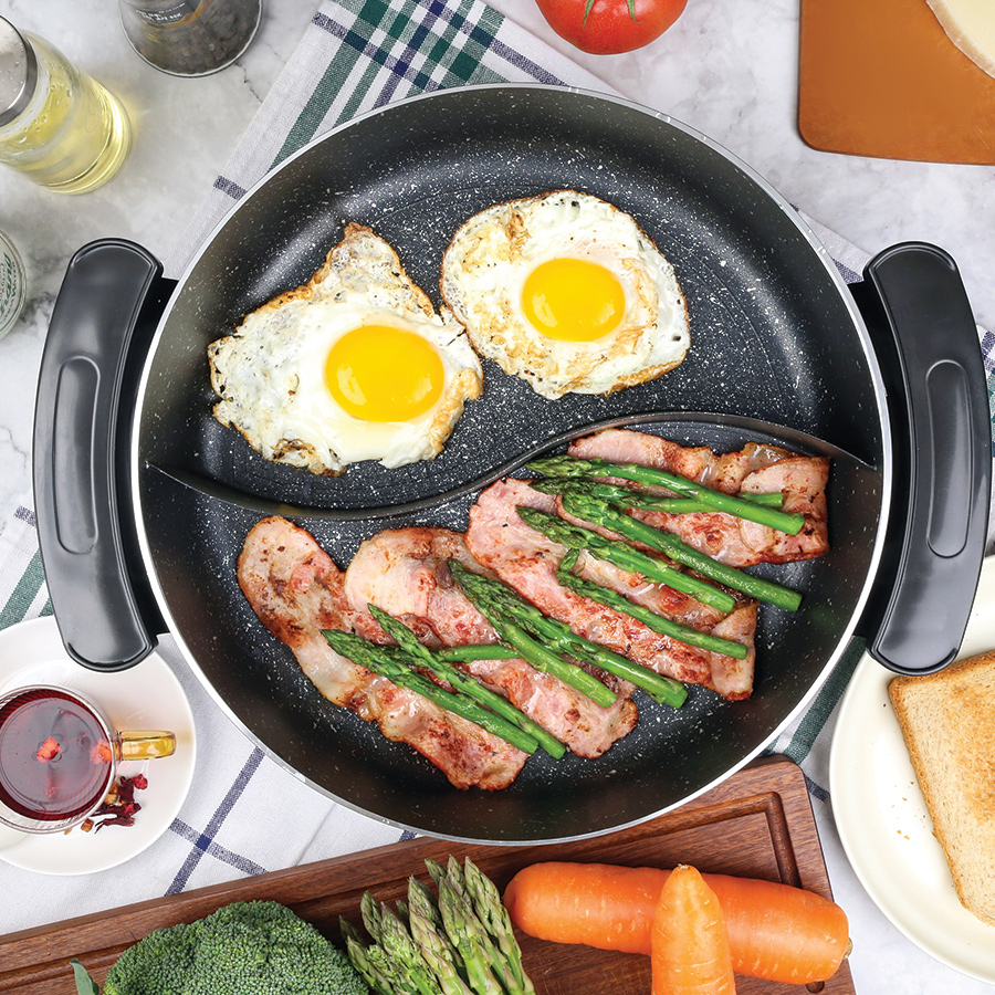 Electric Fry Pan with Divider - Innovations