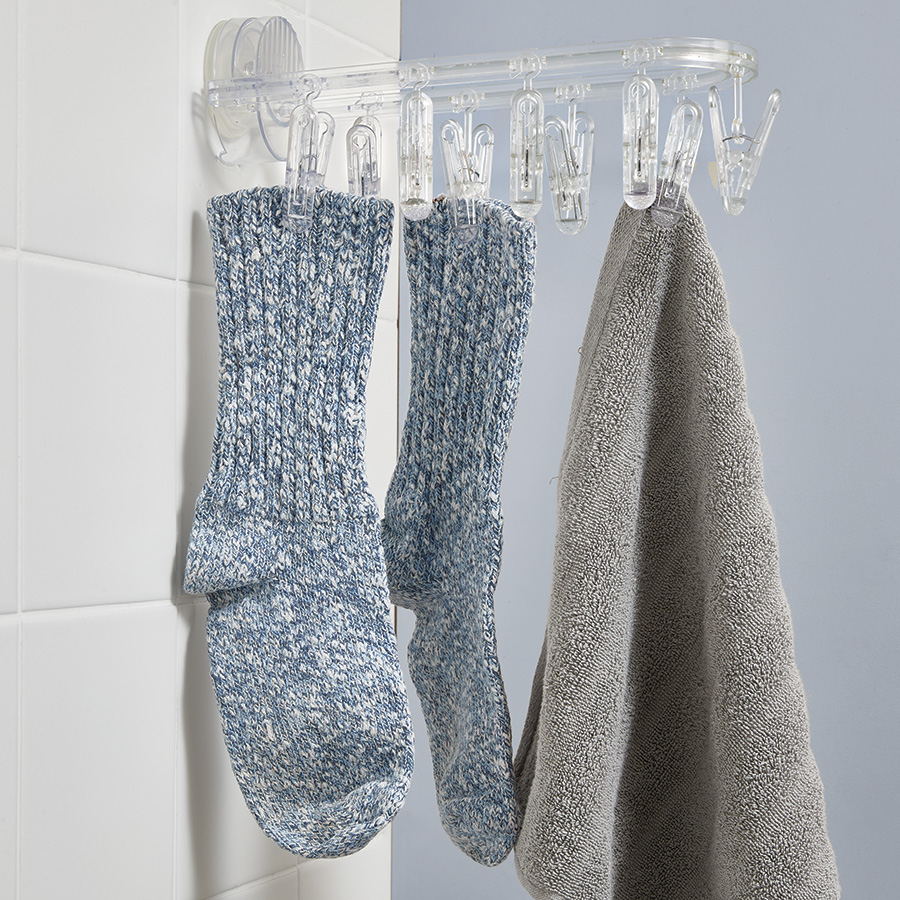 Laundry Foldable Mini Rack with Pegs - Innovations