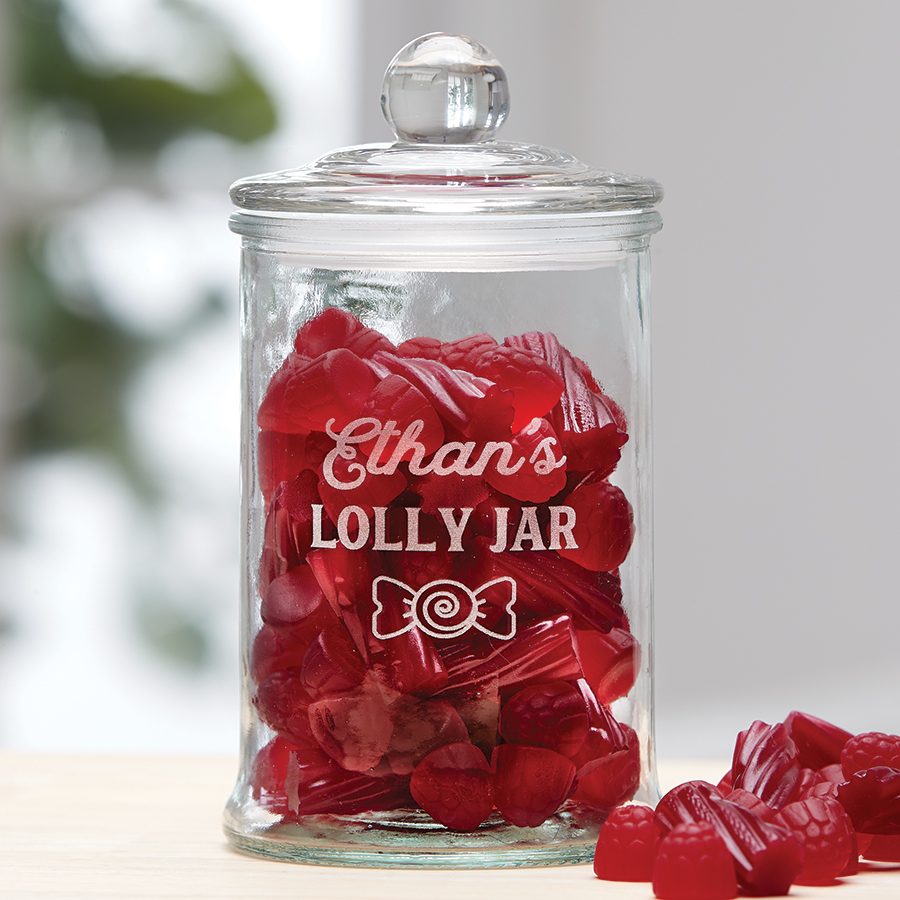 Personalised Glass Lolly Jar - Innovations