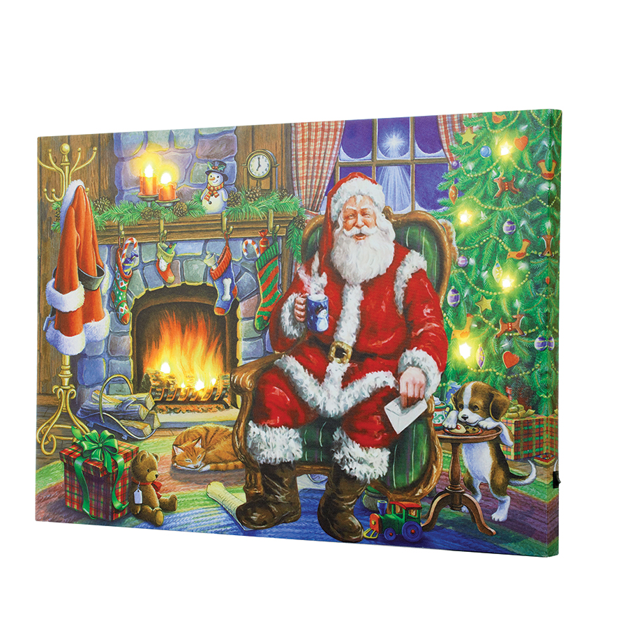 Santa Canvas with LEDs - Innovations