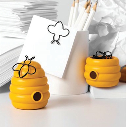 Busy Bees Paper Clips & Magnetic Holder - Innovations