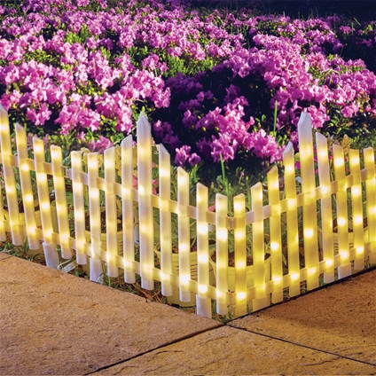 Lightbright Beautiful Gardens With Picket Fence Palmako Britta 5.1m X